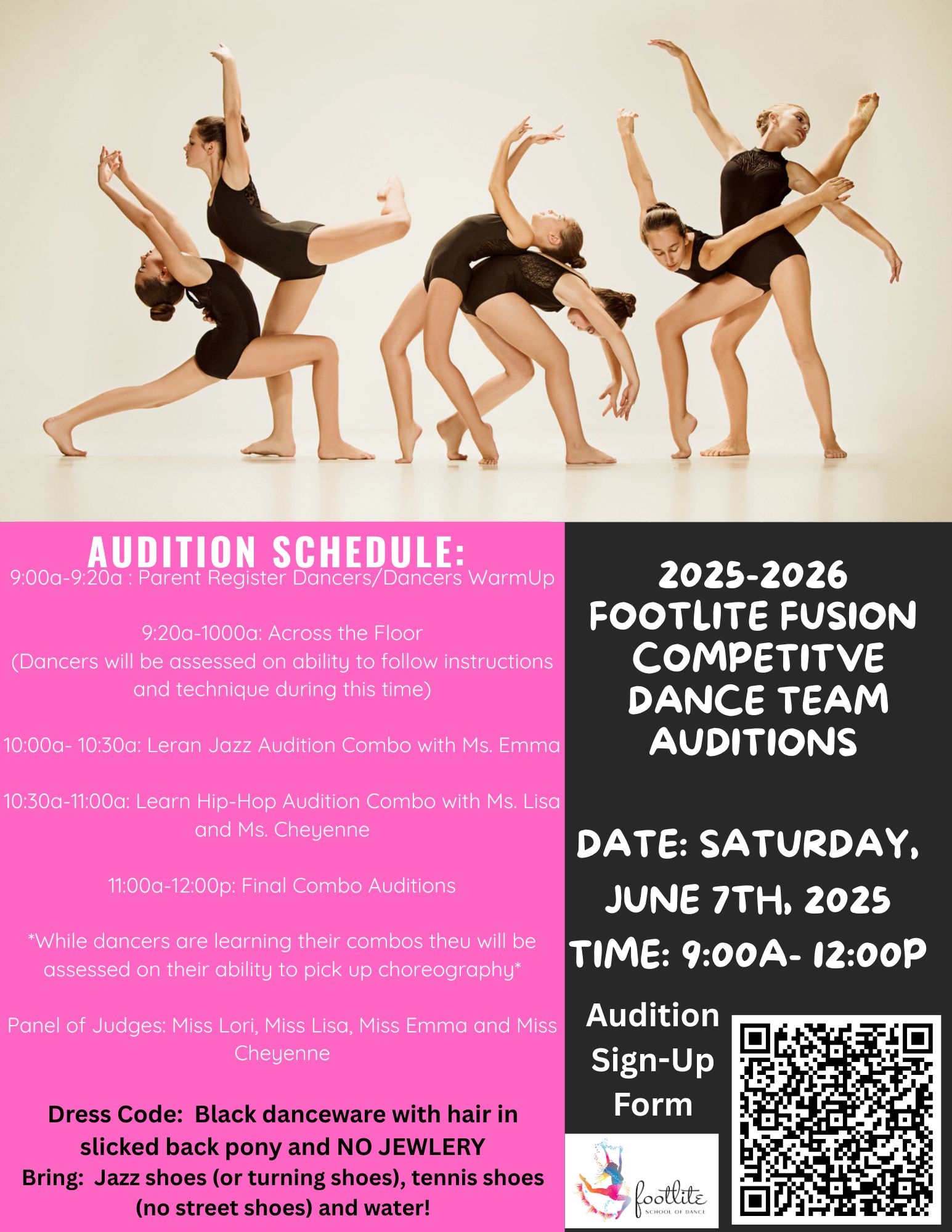 RiverScene Magazine | Footlite Fusion Competitive Dance Team Audition