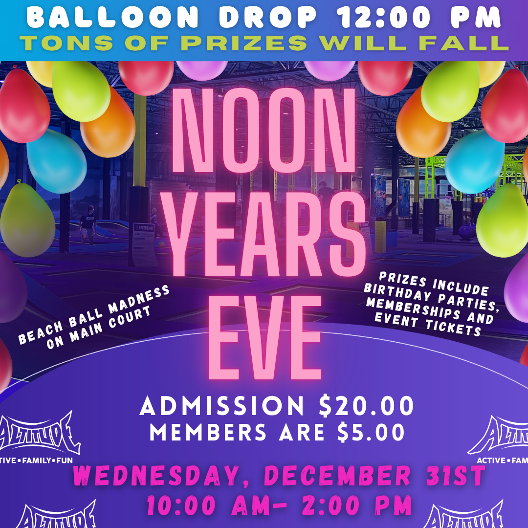 RiverScene Magazine | Altitude’s Noon Year’s Eve Balloon Drop